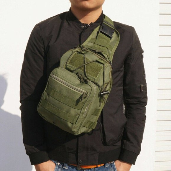 Bags | Men Pouch Tactical Chest Shoulder Sling Bag Bum Pack Cross Body ...